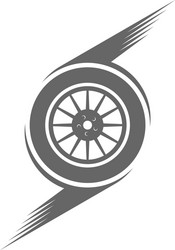 Set fast tire logo icon design template Royalty Free Vector