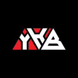 Ykb letter logo design with polygon shape Vector Image