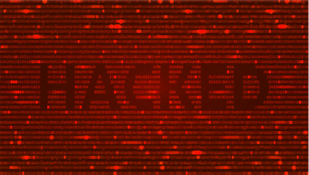 Ascii art background with hacker skull Royalty Free Vector