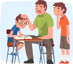 Boy Helping Dad Vector Images (over 570)
