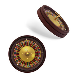 European roulette wheel top view Royalty Free Vector Image
