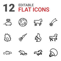15 tail icons Royalty Free Vector Image - VectorStock