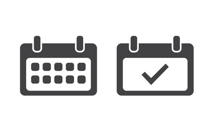 Calendar ion set Royalty Free Vector Image - VectorStock