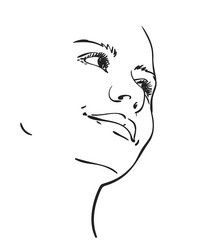 Crack face Royalty Free Vector Image - VectorStock