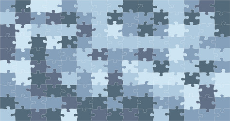 2x2 jigsaw puzzle blank template background light Vector Image