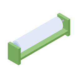 Fabric roll drying composition Royalty Free Vector Image