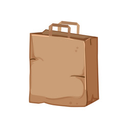 Package paper bag cartoon Royalty Free Vector Image