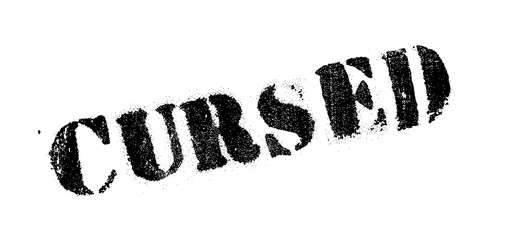 Cursed rubber stamp Royalty Free Vector Image - VectorStock