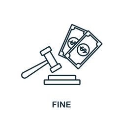 Money Fine Penalty Icon Vector Images (72)