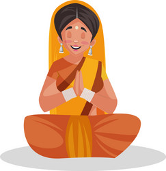 Priestess cartoon character Royalty Free Vector Image