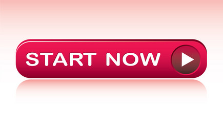 Start button with reflection Royalty Free Vector Image