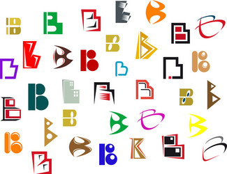 Colorful font and alphabet letter Royalty Free Vector Image