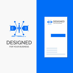 Business logo for architect constructing grid Vector Image