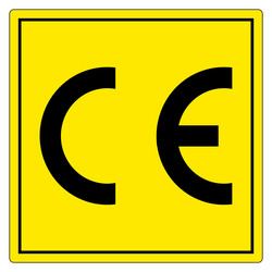 Ce mark symbol sign isolate on white background Vector Image