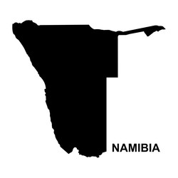 Map of namibia Royalty Free Vector Image - VectorStock