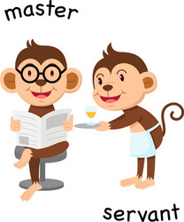 Opposite active and lazy Royalty Free Vector Image