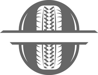 Tire logo icon design template Royalty Free Vector Image