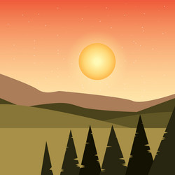 Abstract landscape design Royalty Free Vector Image