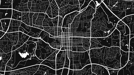 Outline raleigh skyline trendy template Royalty Free Vector