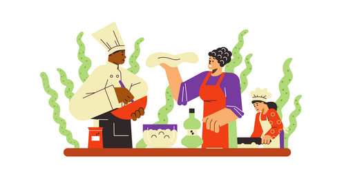 Family Cooking Chef Cartoon Vector Images (over 860)