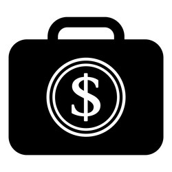 Dollar flat icon set isolated on white background Vector Image