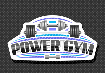 Logo for power gym Royalty Free Vector Image - VectorStock