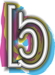 Neon Letter B Vector Images (over 1,400)