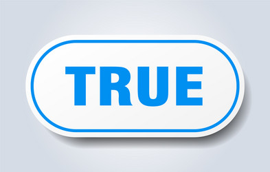 True round blue sticker isolated on white Vector Image
