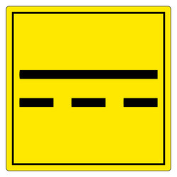 Direct current dc symbol sign Royalty Free Vector Image