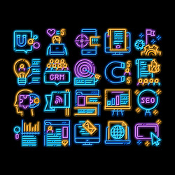Neon Social Media Icon Vector Images (over 4,400)