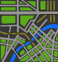 Map of suburb Royalty Free Vector Image - VectorStock