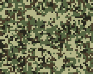 Seamless digital camouflage pattern Royalty Free Vector