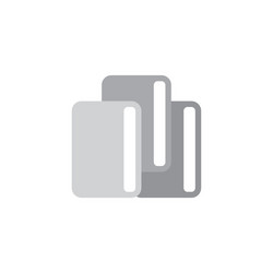 Abstract geometric book stack symbol logo Vector Image