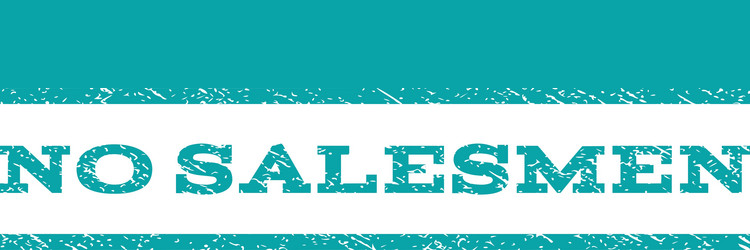 No salesmen watermark stamp Royalty Free Vector Image