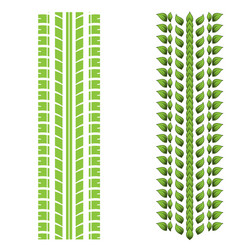 Green color tire track wallpaper Royalty Free Vector Image