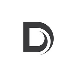 Letter d logo symbol Royalty Free Vector Image