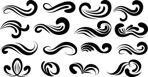 Line Embellishments Swirly Vector Images (over 130)