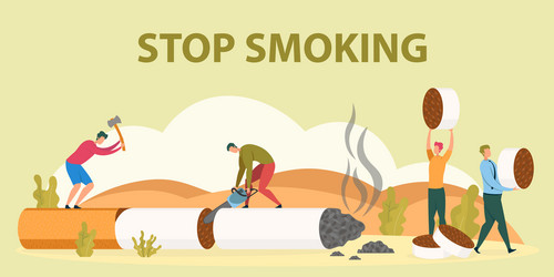 Stop smoking concept Royalty Free Vector Image