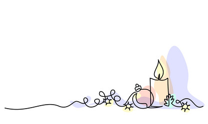 One Line Drawing Christmas Vector Images (over 2,100)
