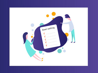 Smart goal setting concept conceptall goals Vector Image