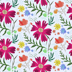 Bright flower pattern Royalty Free Vector Image