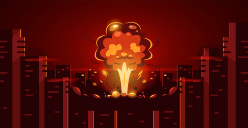 Cartoon motion explosions animated explosion shot Vector Image