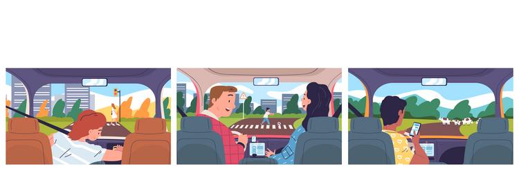 Driving Distractions Vector Images (over 200)