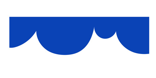 Separators shape for website curve lines wave Vector Image