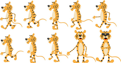 Animated Walk Cycle Vector Images (over 170)