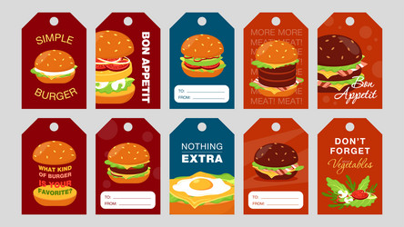 Bright special tag designs with tribal animals Vector Image