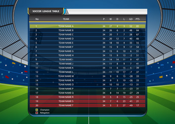 Soccer match Royalty Free Vector Image - VectorStock