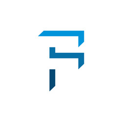 Blue letter f icon Royalty Free Vector Image - VectorStock