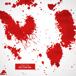 Blood splat splash spot ink stain blot patch Vector Image