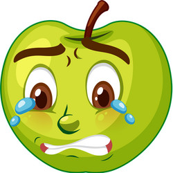 Sad Apple Face Vector Images (over 200)